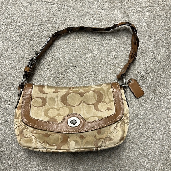 Coach | Bags | Coach Small Shoulder Bag Tan Brown | Poshmark